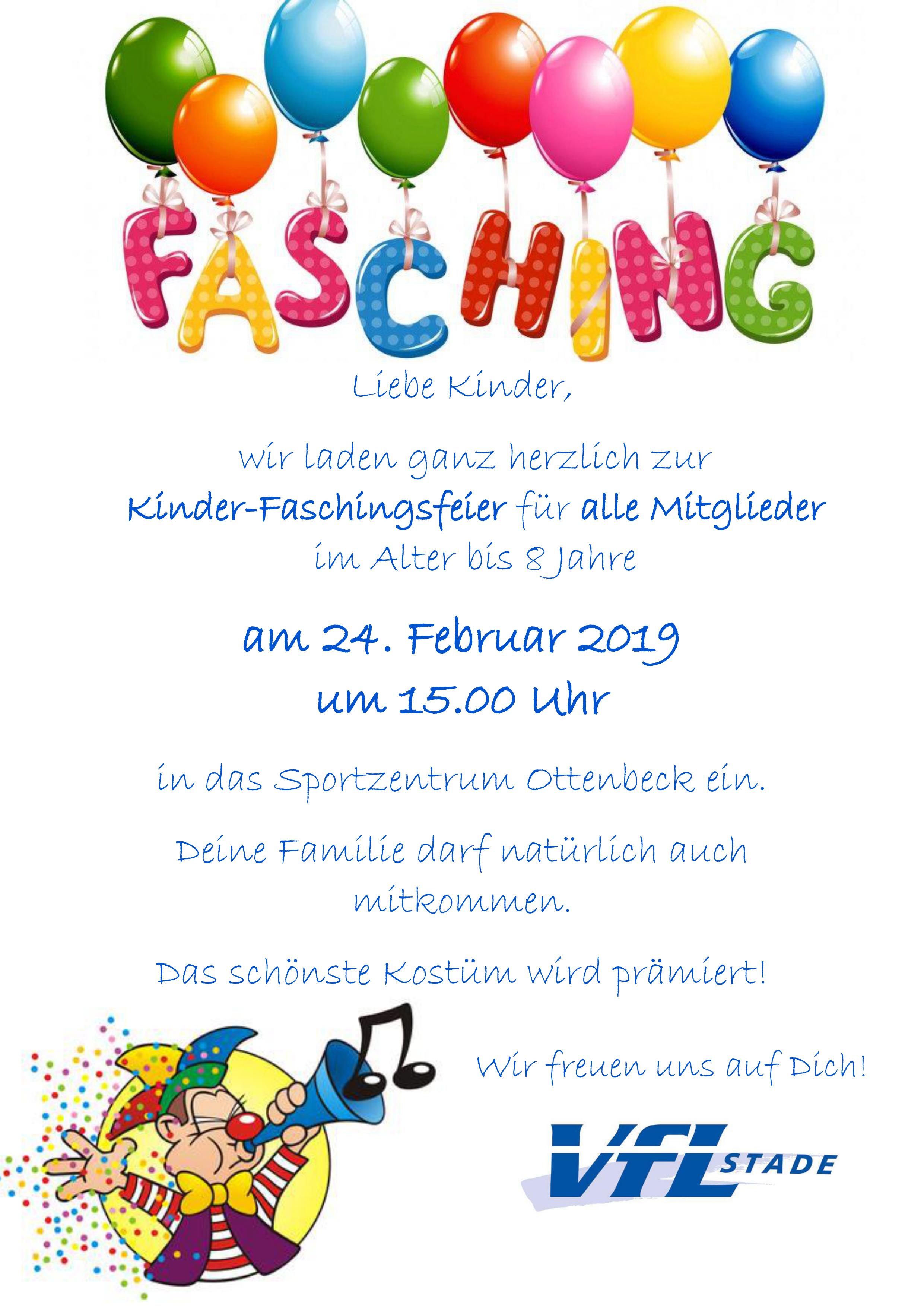 Kinder-Fasching - VfL Stade von 1850 e.V.